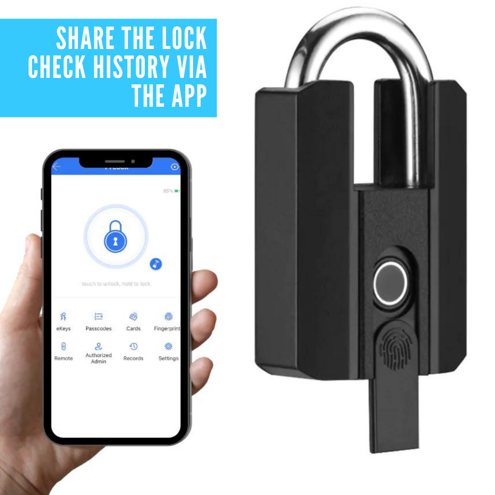 Smart Door Lock Fingerprint Padlock for Home | Smiledrive – Smiledrive.in