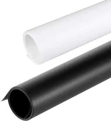 Background Sheet for Photography White Black Background Backdrop PVC ...