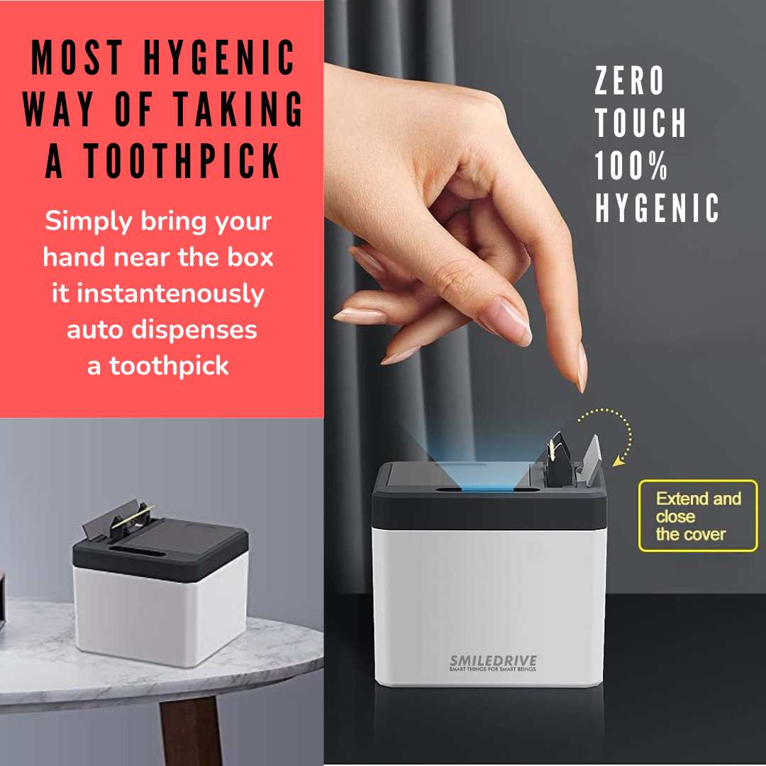 Automatic Toothpick Dispenser Box Smart Toothpick Holder – Smiledrive.in