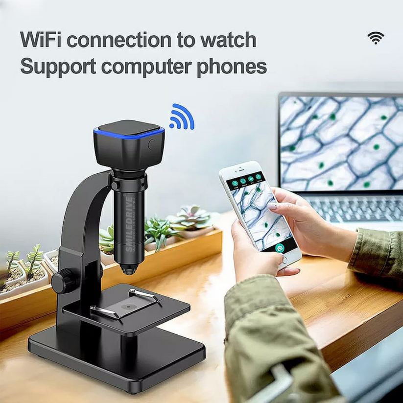 Wifi Digital Microscope with HD Resolution 0-2000X Magnification ...