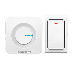 Long Range Kinetic Wireless Remote Doorbell-IP44 Waterproof ...
