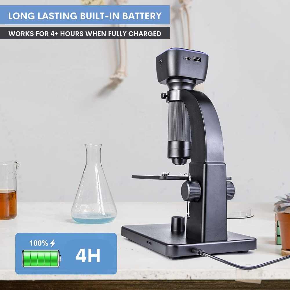 Wifi Digital Microscope with HD Resolution 0-2000X Magnification ...