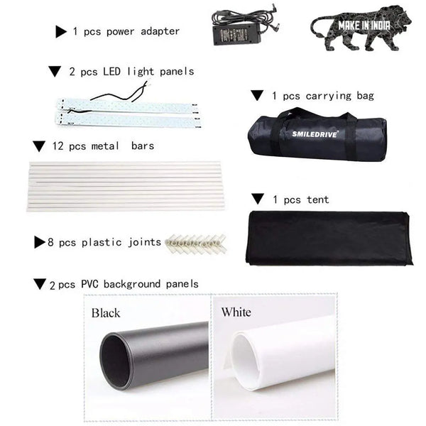 Portable Photo Booth Light Box Product Photography – Smiledrive.in